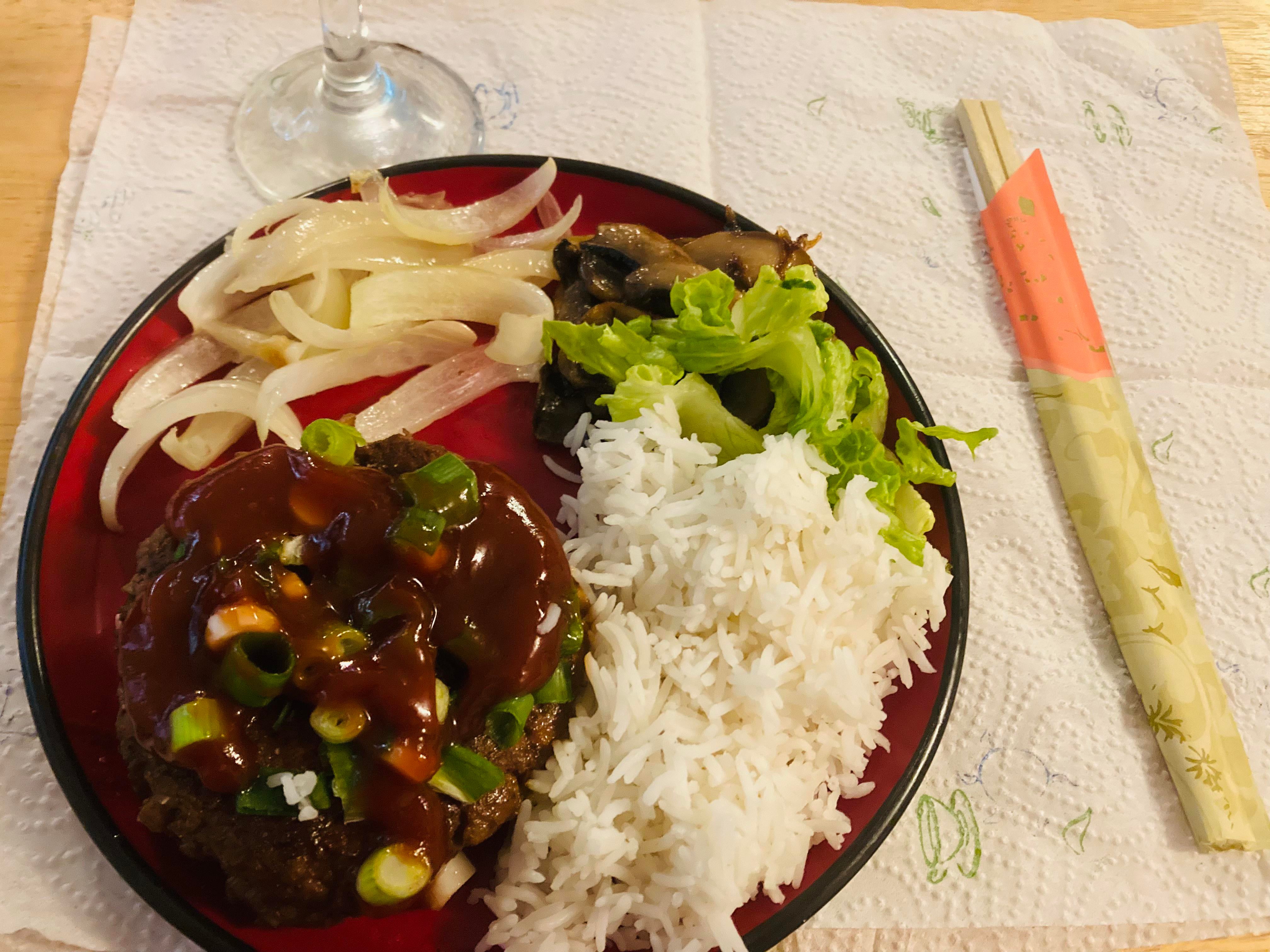 Made myself hambagu for dinner - Lonely Japan