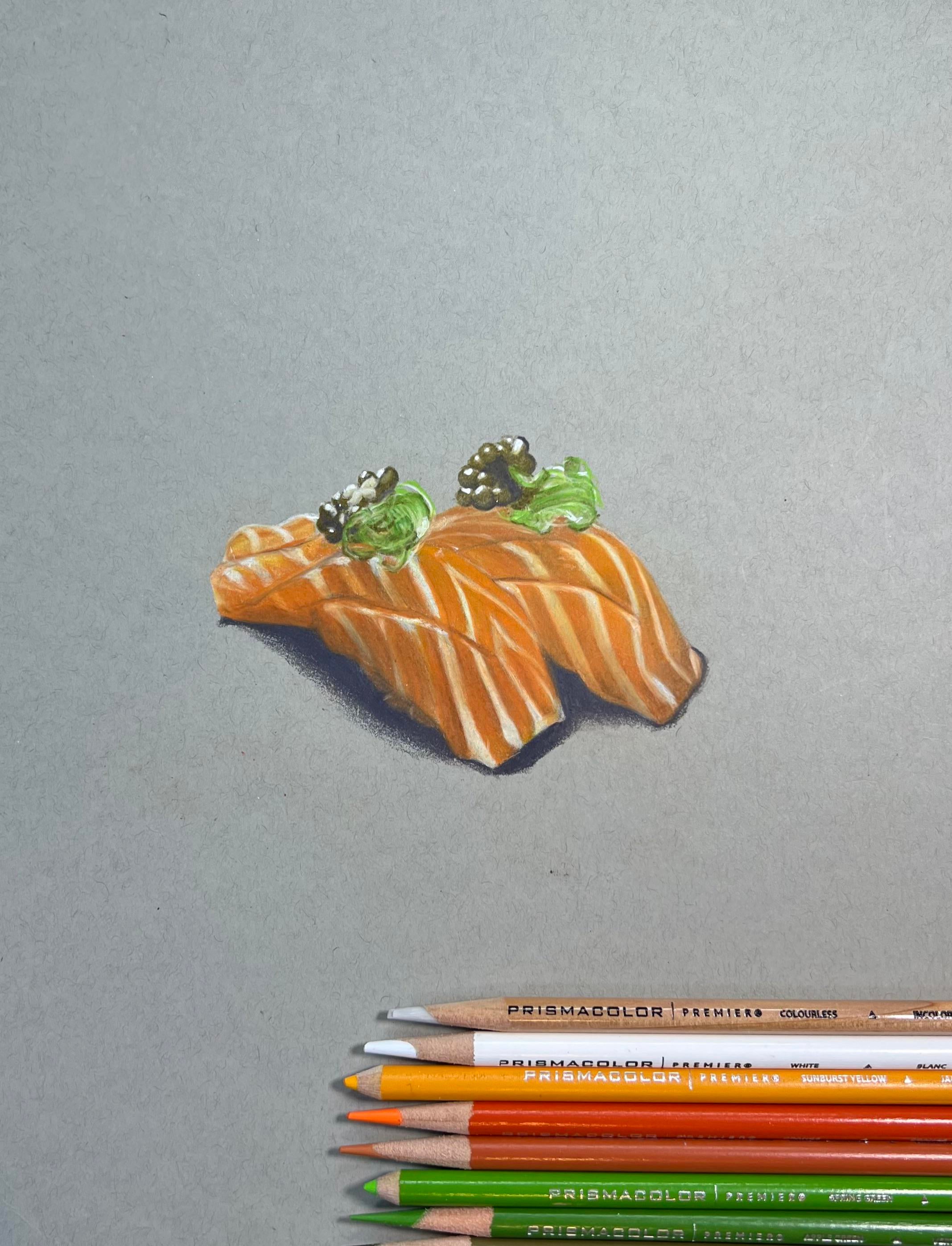 Felt hungry drew sushi. - Lonely Japan