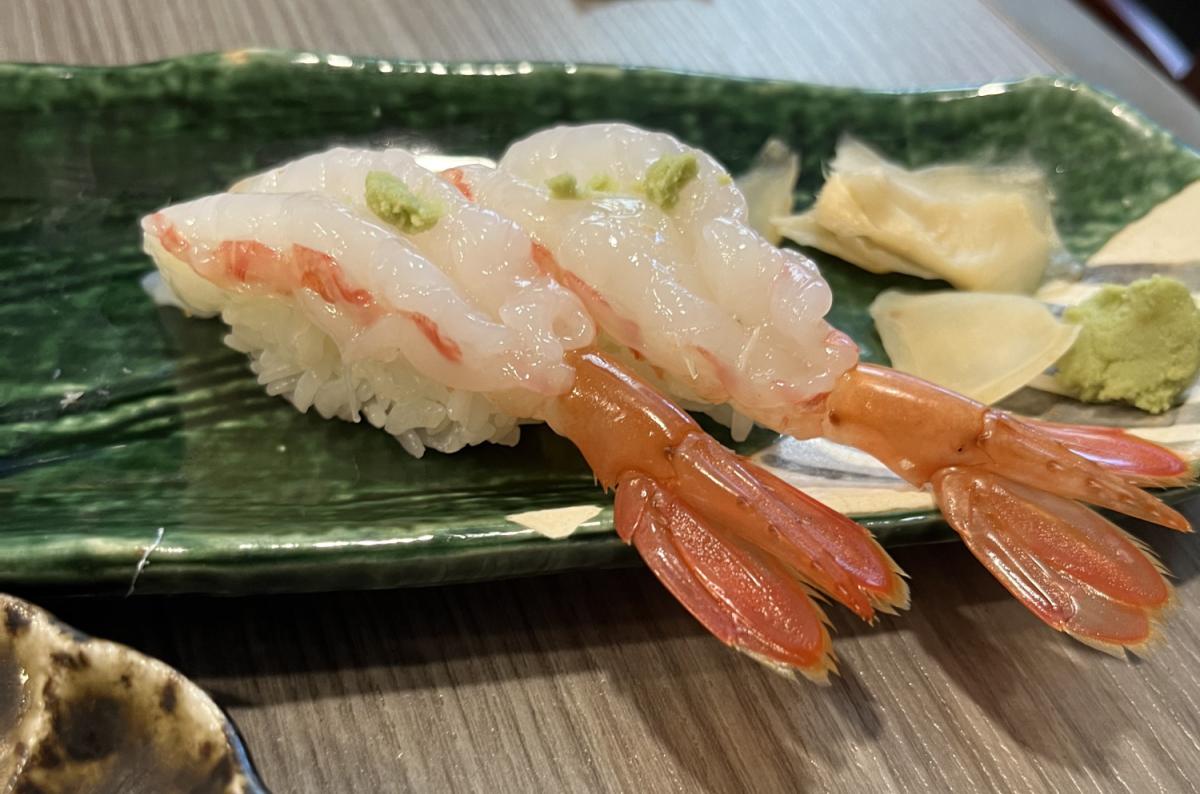 I had classic amaebi nigiri - Lonely Japan