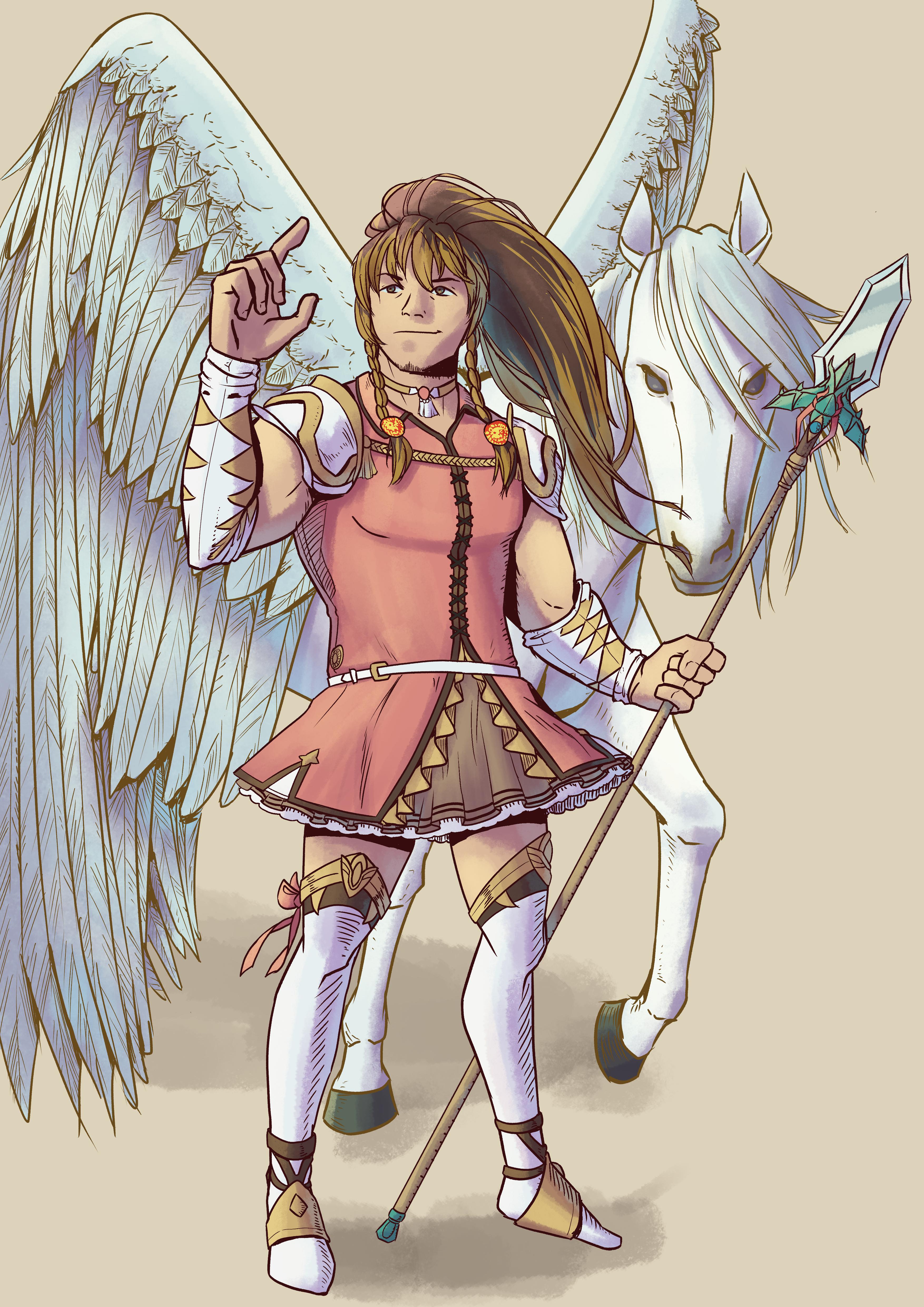 I commisioned an artist to draw Tana cosplay as Tana from Fire Emblem ...