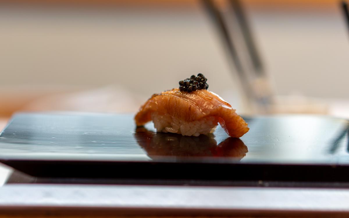 Zuke Toro (Soy Cured Fatty Tuna with caviar) - Lonely Japan