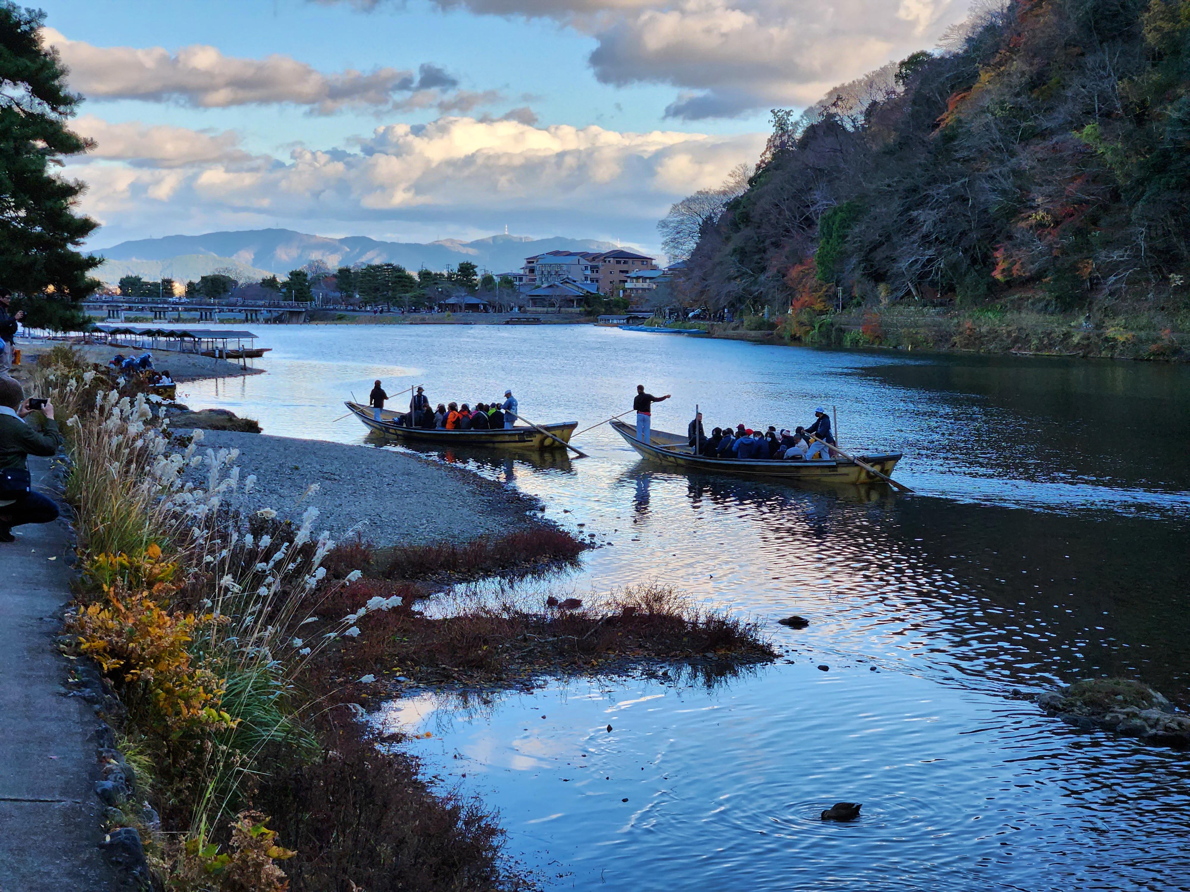 Dusk over the Katsura River, Arashiyama - Lonely Japan