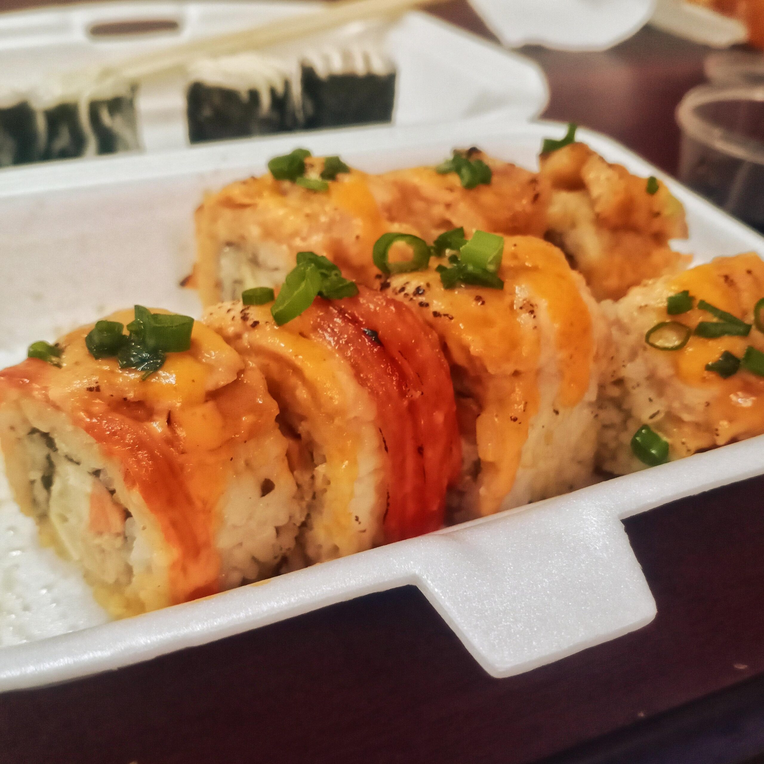 bought this salmon and tuna rolls near my aunt's place. it was the best ...
