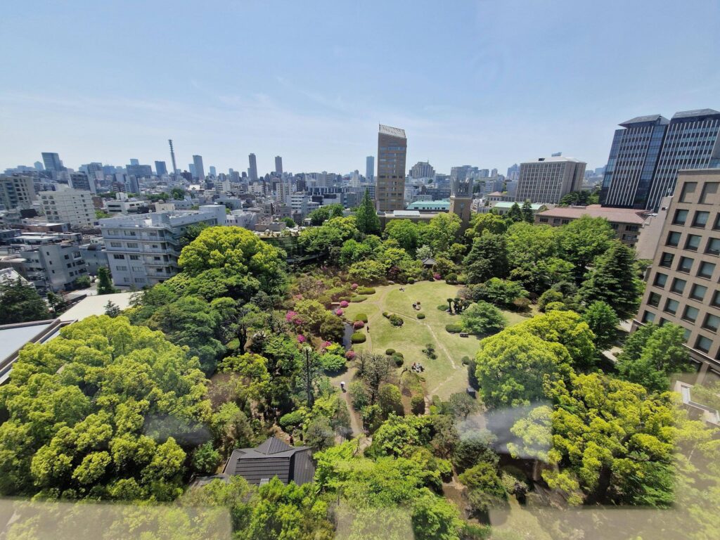 Okuma Garden, Shinjuku, Tokyo. From our Hotel room - Lonely Japan