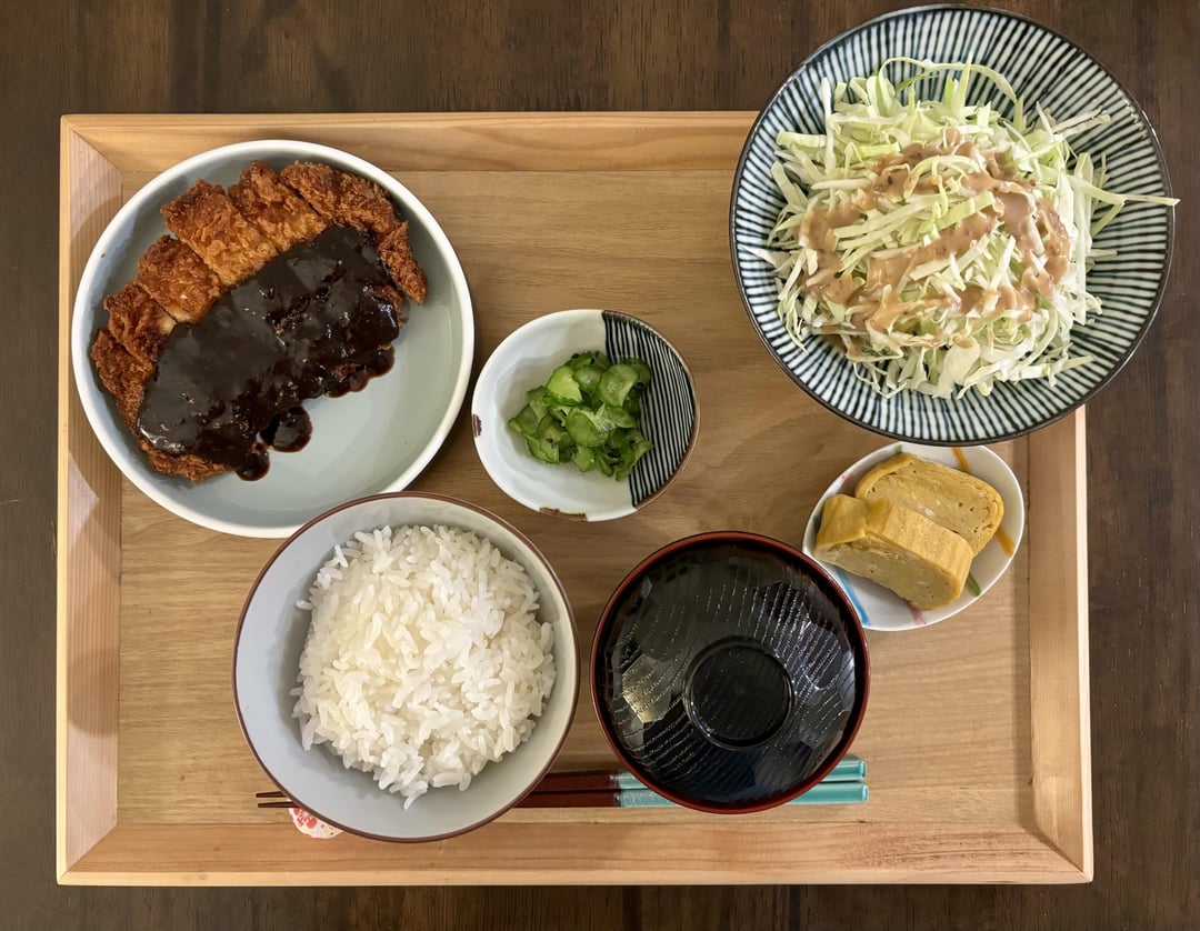 Miso Katsu and Sides (a fav from Nagoya) - Lonely Japan