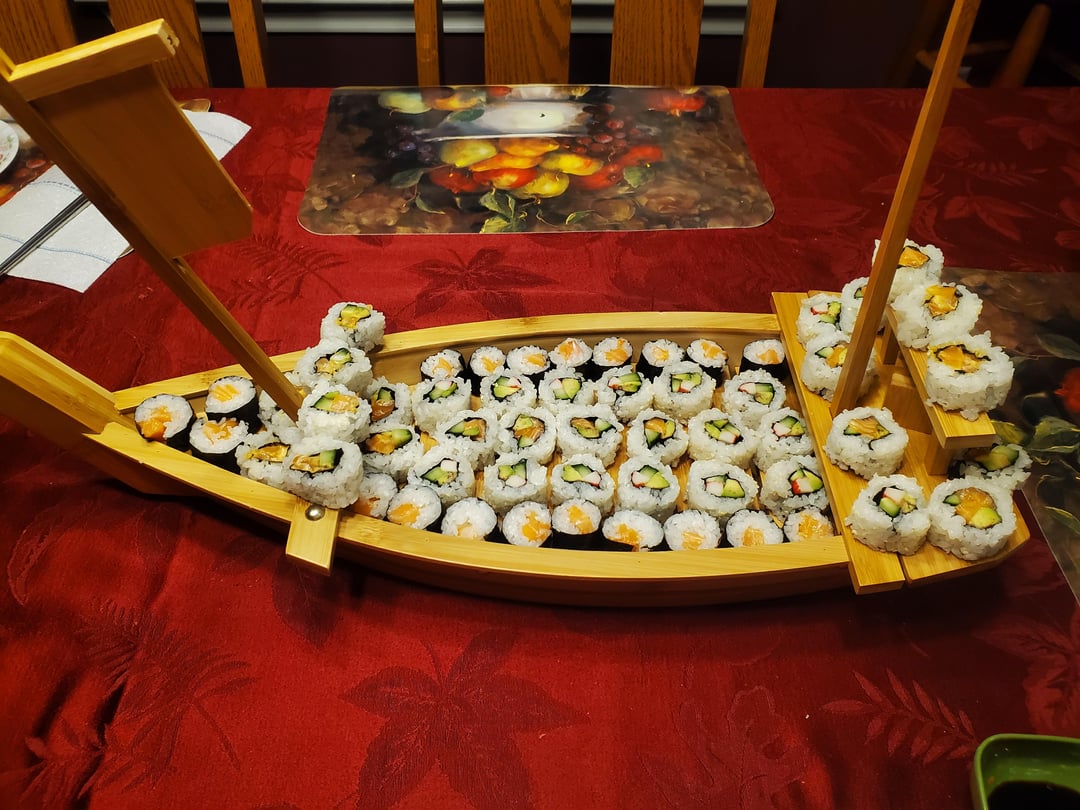 Homemade sushi boats! - Lonely Japan